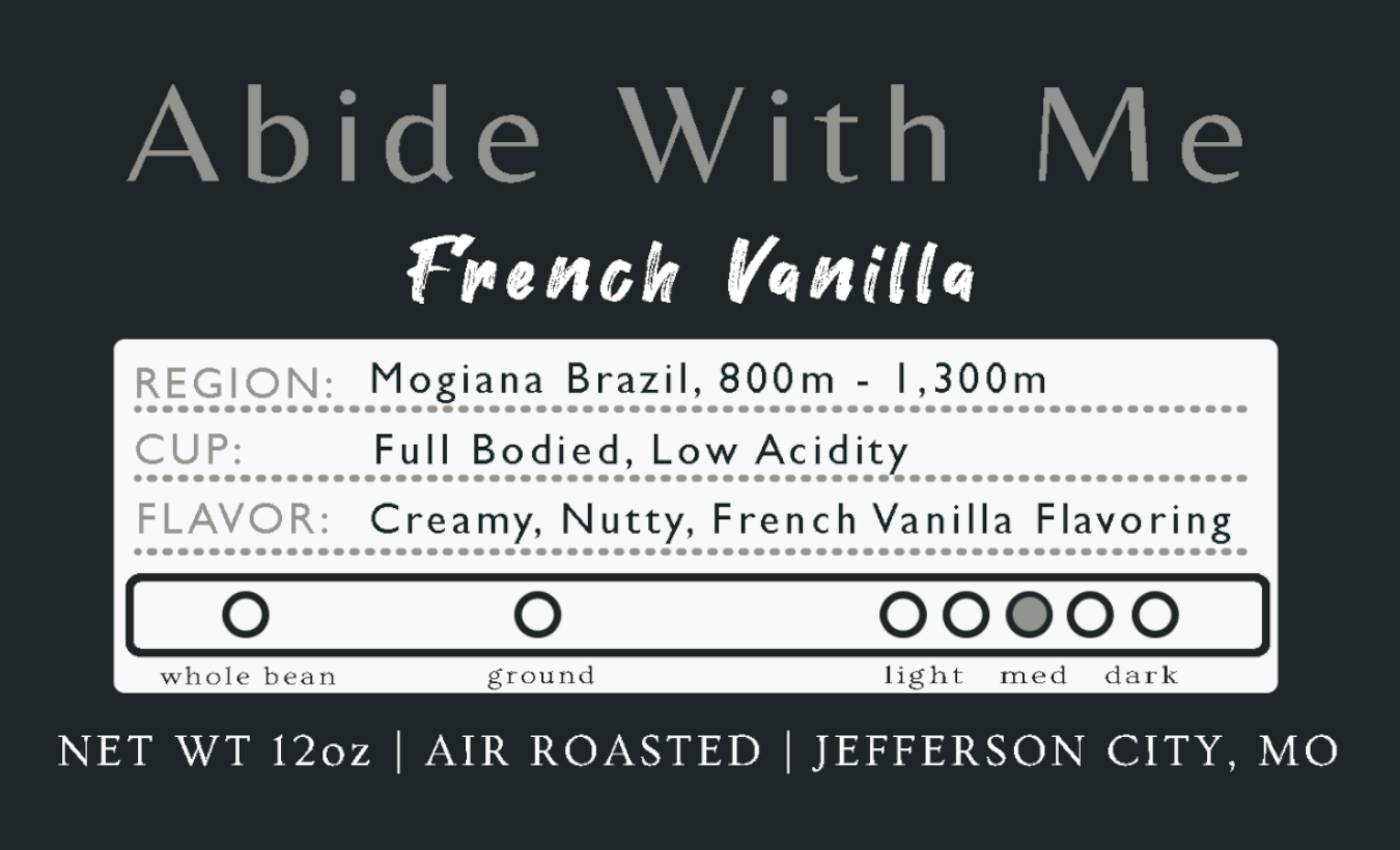 Abide With Me - French Vanilla | Tehillah Coffee Co.